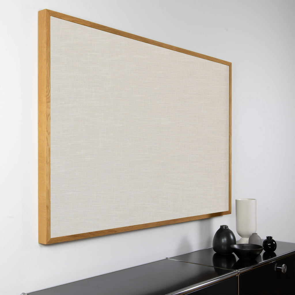 Beiges Akustikbild "fleeting glimpse" - Serie SILEA – Akustikwerke